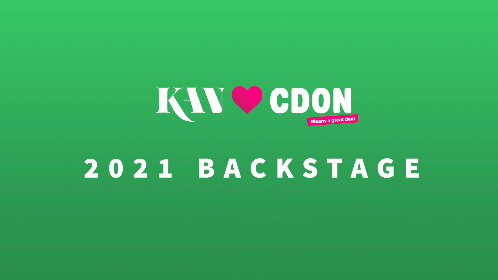 CDON - Means a great deal | KAN